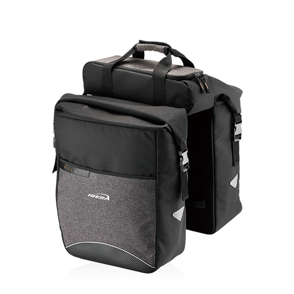 Ibera MIK E-Bike 52.7L Pannier Bag Set with Battery Holder | Ivanhoe Cycles