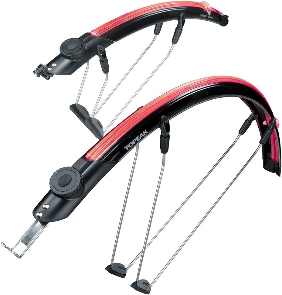 Topeak DeFender iGLOW X 700c Mudguard Set | Ivanhoe Cycles
