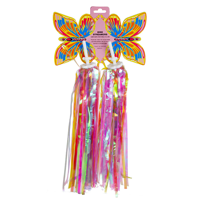 Kids Handlebar Streamers - Pink/Neon | Ivanhoe Cycles