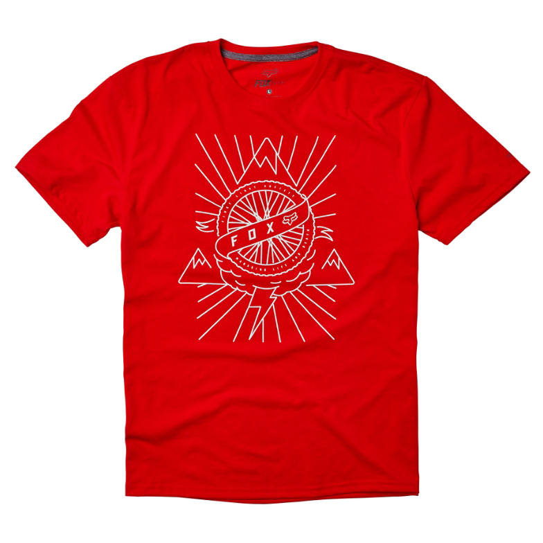 Fox Mens First Light Tech Tee - Red | Ivanhoe Cycles