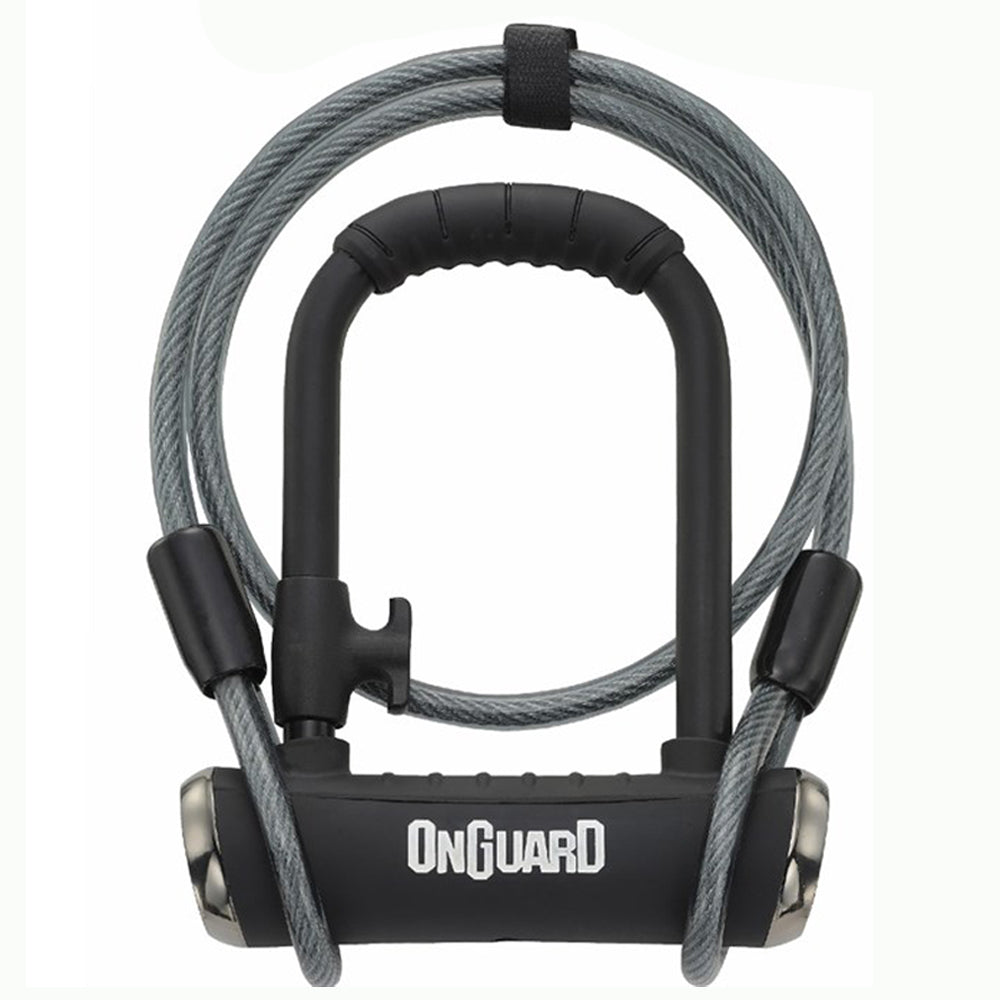 OnGuard Pitbull DT 8008X 9x14cm 14mm Key U Lock with Cable | Ivanhoe Cycles
