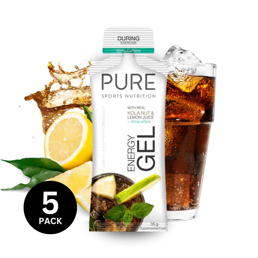 PURE Energy Gel 35g - Kola Nut & Lemon Juice (5 Pack) – Ivanhoe Cycles