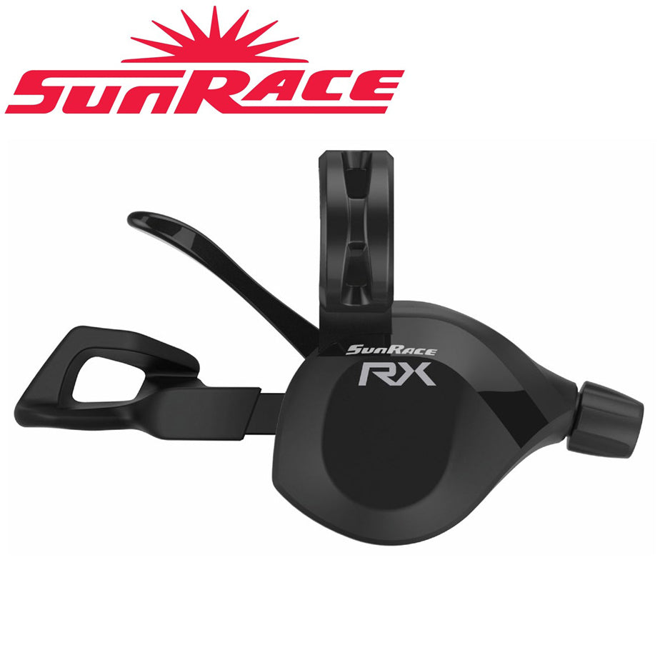 Sunrace DLRX33 Left Trigger Shifter 2 Speed Black | Ivanhoe Cycles