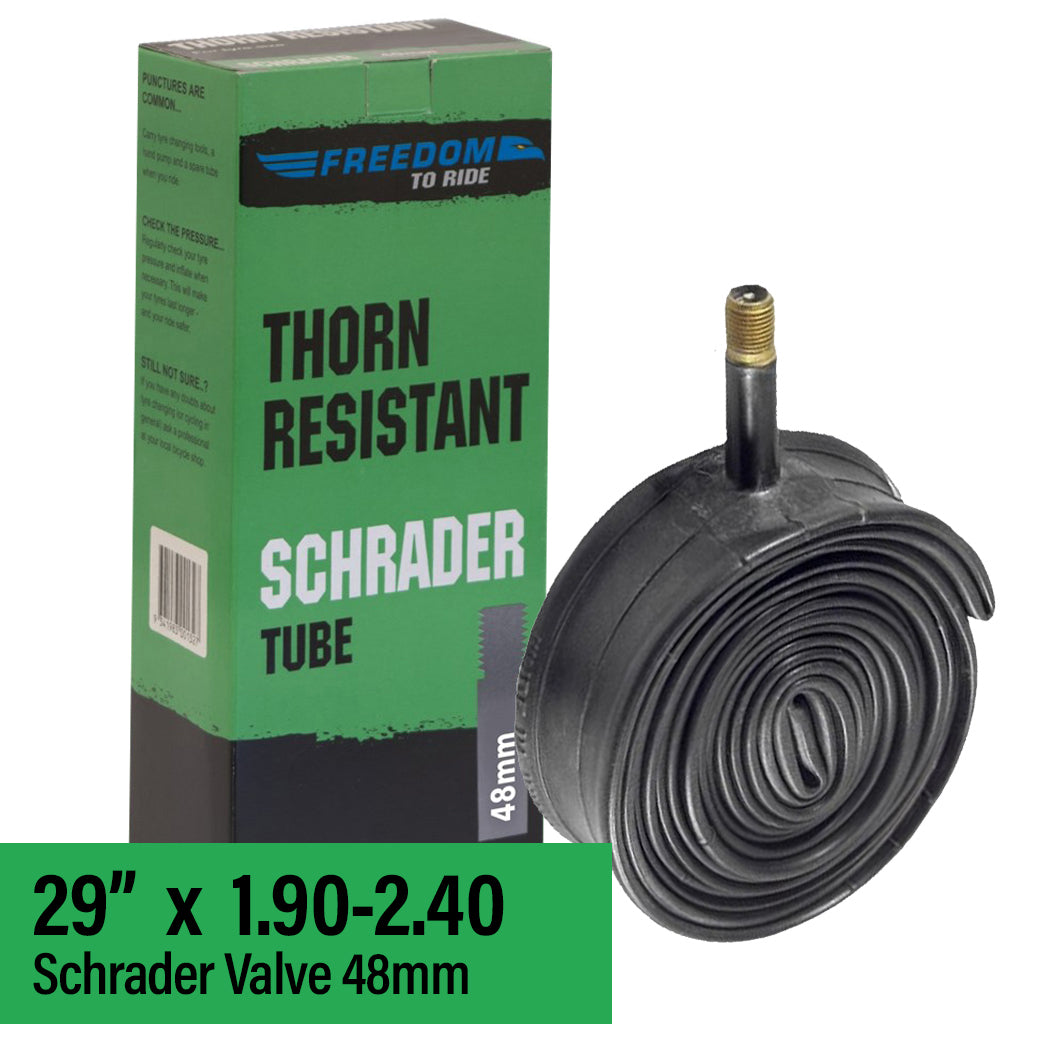 Freedom Thornproof Tube 29 x 1.90-2.35 Schrader Valve 48mm – Ivanhoe Cycles