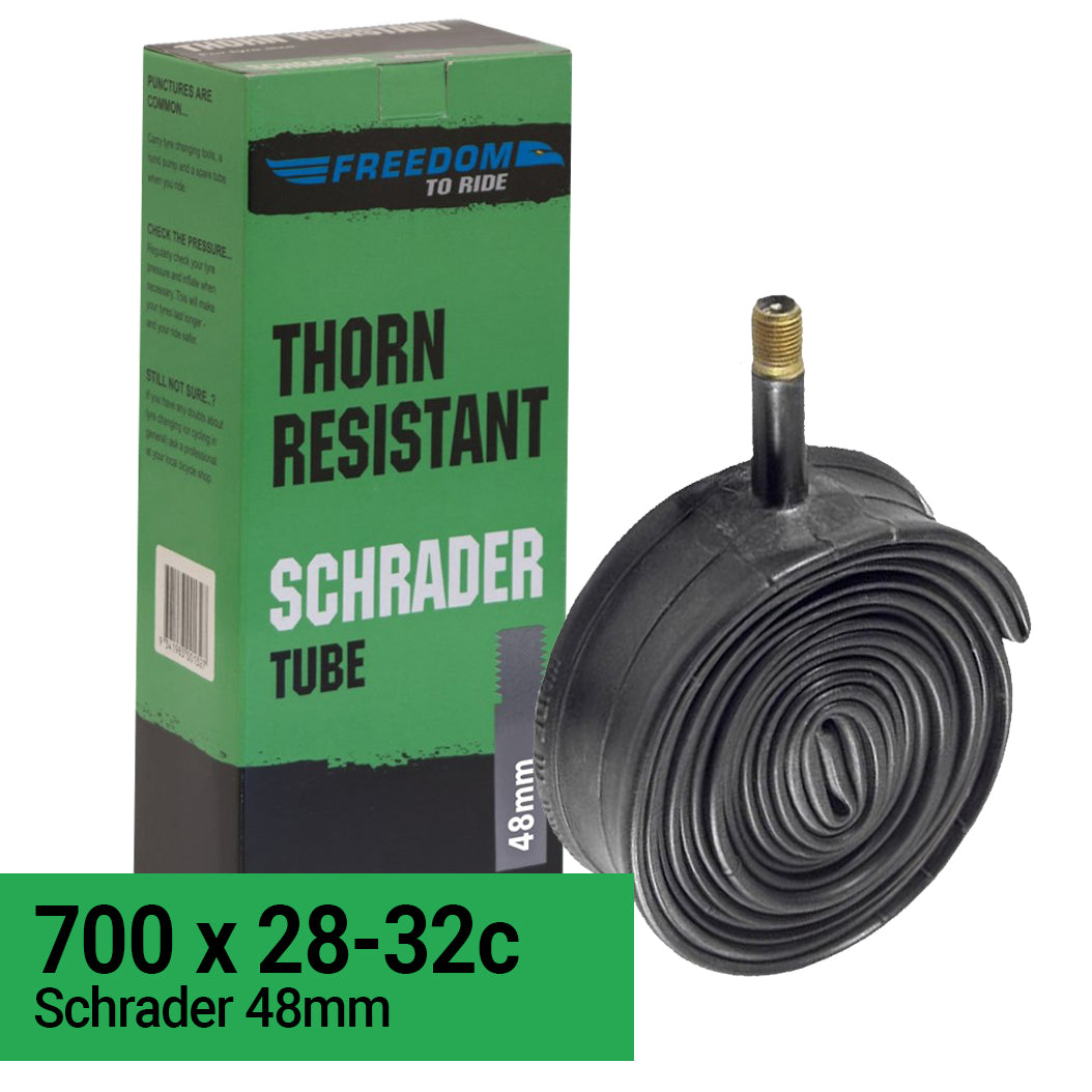 Freedom 700 x 28-32 Inner Tube Thorn Resistant Schrader Valve 48mm | Ivanhoe Cycles
