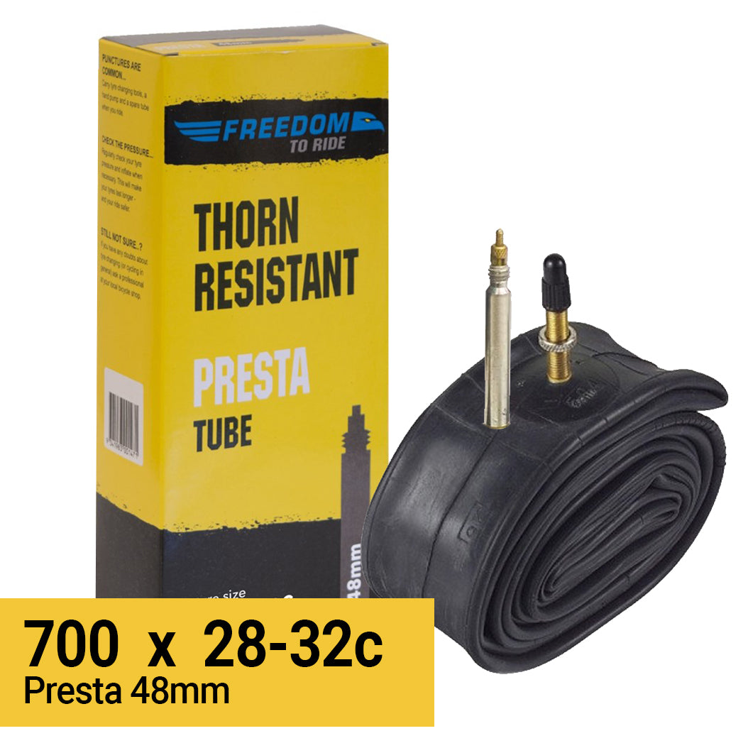 Freedom Thorn Resistant Bicycle Tube 700 x 28-32c Presta Valve | Ivanhoe Cycles