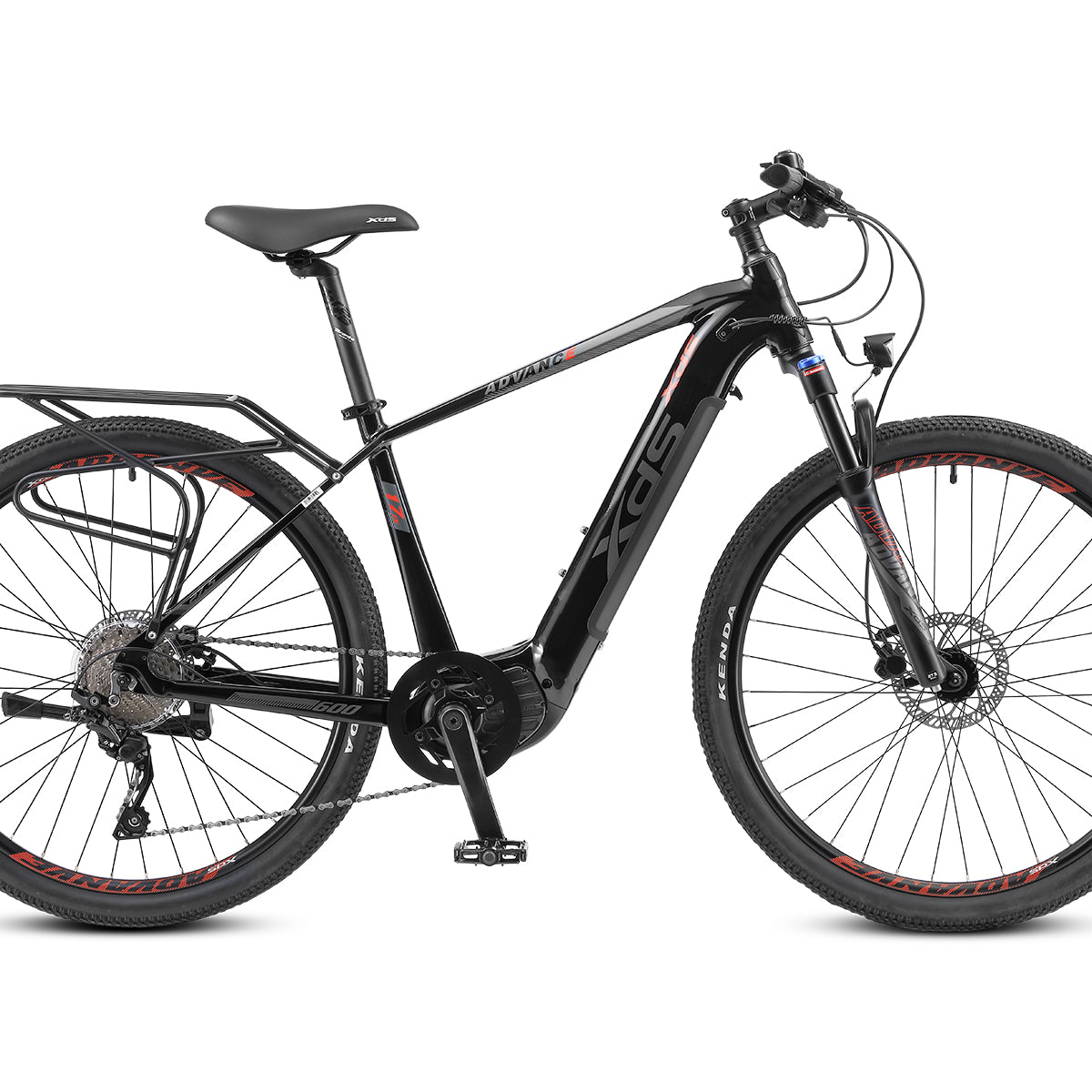 XDS Advanced 600 (2022) - Black/Red | E-Bikes | Ivanhoe Cycles